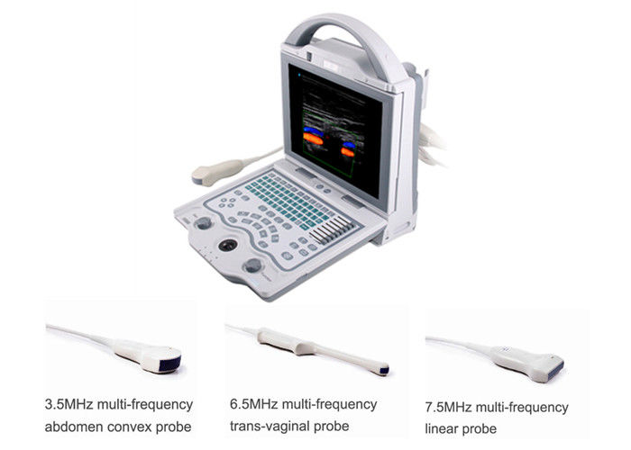 10.4 Inch Portable Color Doppler Machine Ultrasound Scanner With High ...