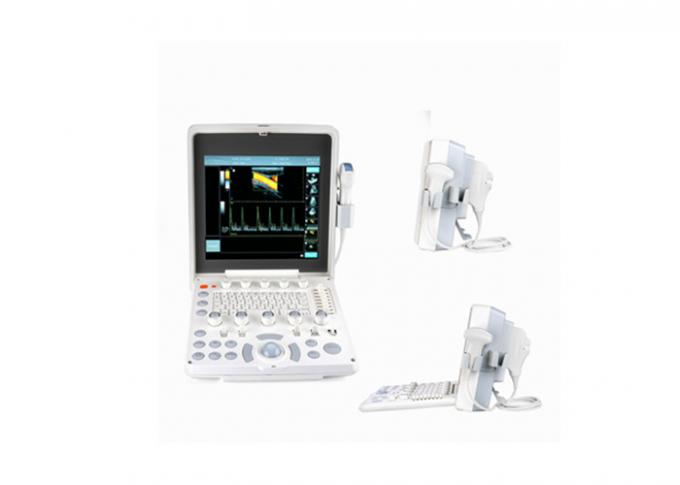 2 Probe Connectors Portable Ultrasound Scanner With High Resolution CFM ...