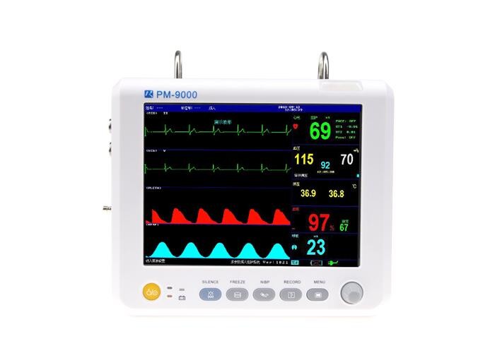 8 Inch Color Screen Multi Parameter Patient Monitor With Optional Four ...